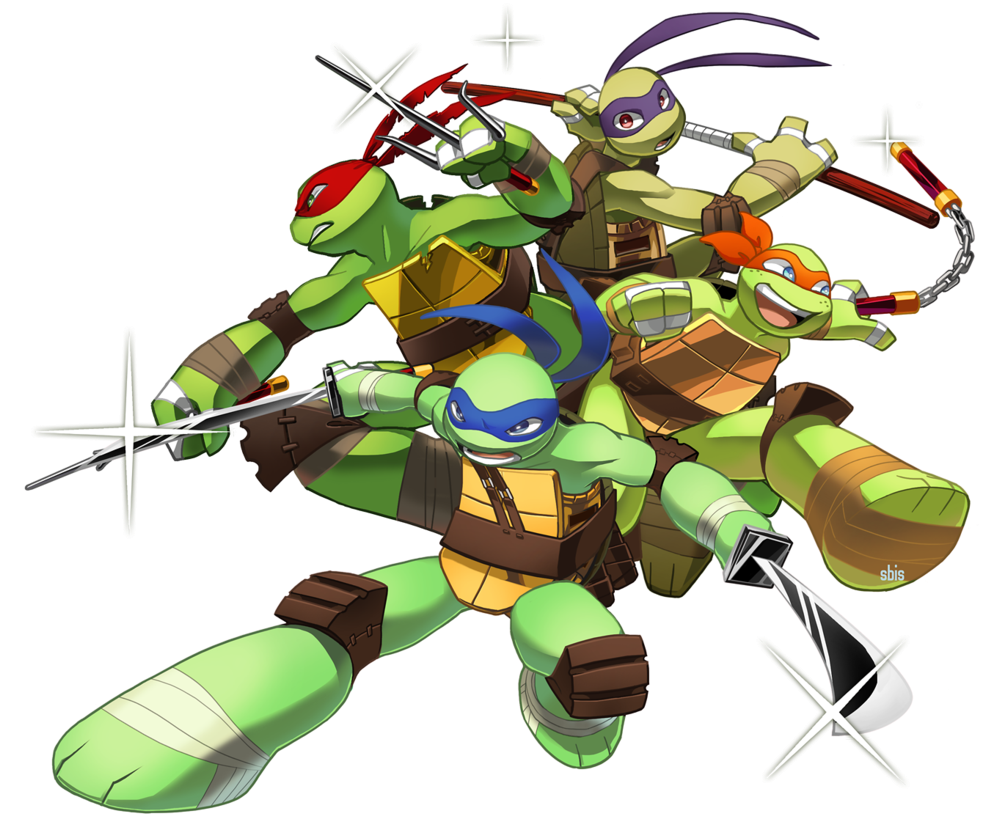 Download 3 Kb, V - Tmnt Group Pose - Full Size PNG Image - PNGkit