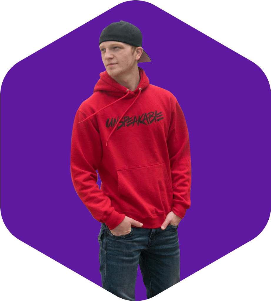 Download Unspeakable Gaming - Hoodie - Full Size PNG Image - PNGkit