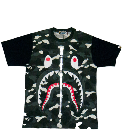 Download Bathing Ape Shark Teeth Tee Bape Kanye Nmd Supreme - Full Size ...