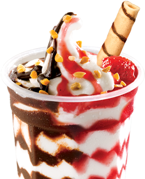 Download Sundae Napolitano - Milk Shake De Napolitano - Full Size PNG ...