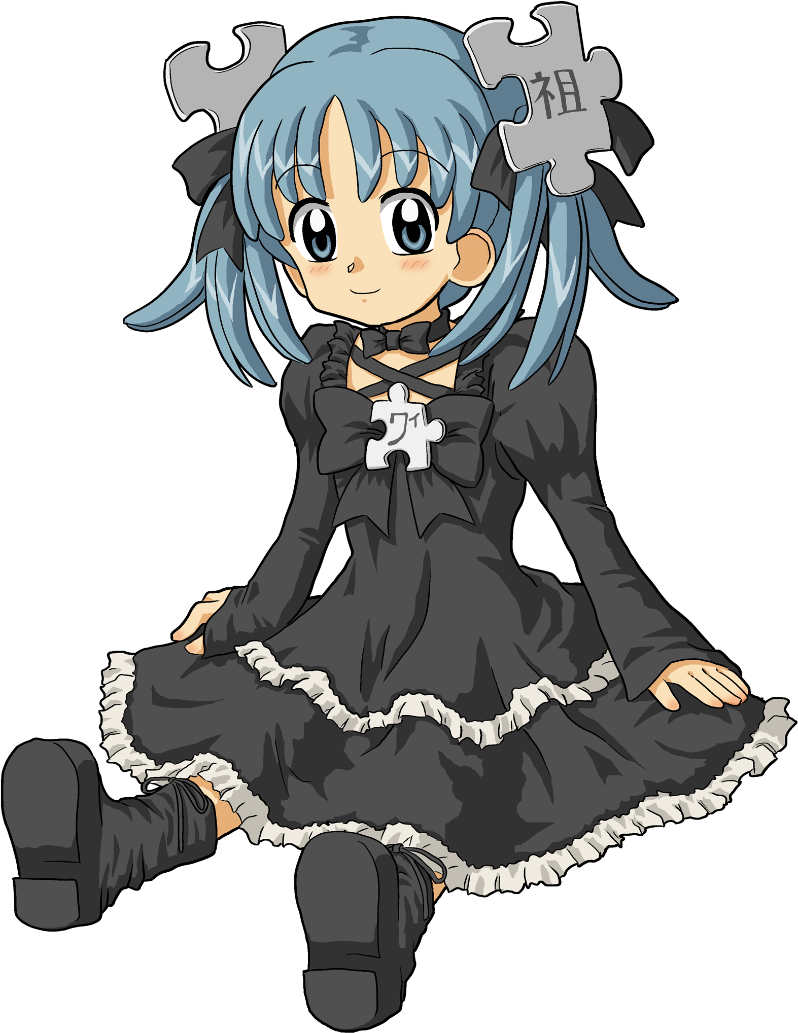Download Wikipe-tan Gothloli - Goth - Full Size PNG Image - PNGkit