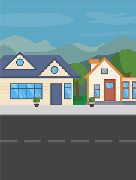 Download A Neighborhood Background That I Created In Illustrator ...