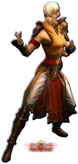 Download Diablo 3 Female Monk - Diablo 3 Characters Png - Full Size PNG ...