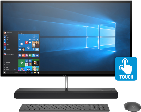 Download Hp Envy All In One Desktop - Hp Envy 27 - Full Size PNG Image ...
