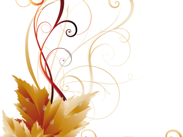 Download Transparent Autumn Leaves Clipart Corner Border - Side Border ...