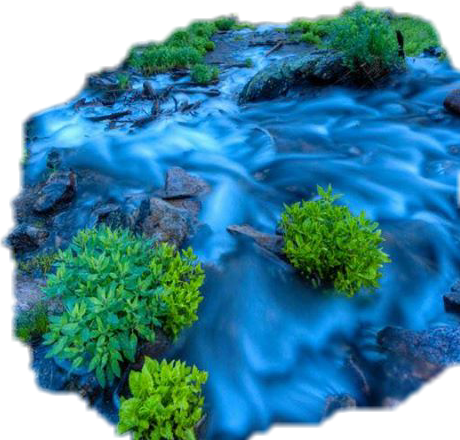 Download Transparent Sticker Water Stream River Plants Rocks Freetoedit ...