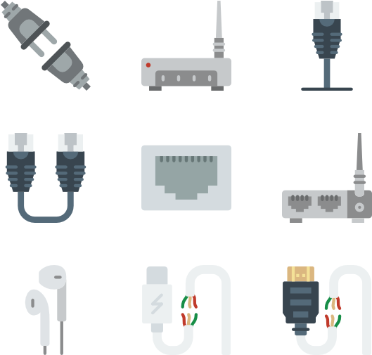Download Connectors & Cables - Electrical Cable - Full Size PNG Image ...