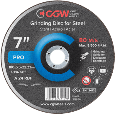 Download Grinding Discs For Metal & Steel - Label - Full Size PNG Image ...