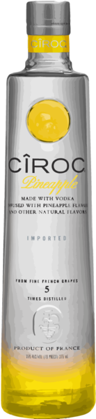 Download Ciroc Pineapple -1ltr - Pineapple Ciroc - Full Size PNG Image ...