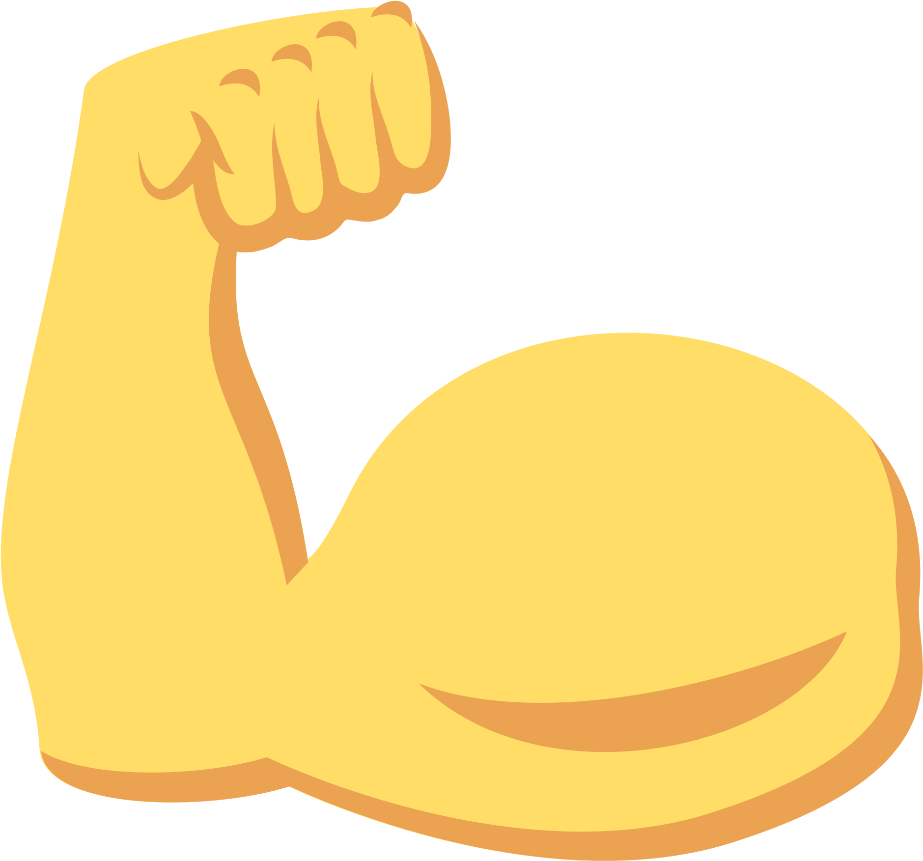 Download Transparent Muscle Arm Emoji Png - Muscle Emoji - PNGkit