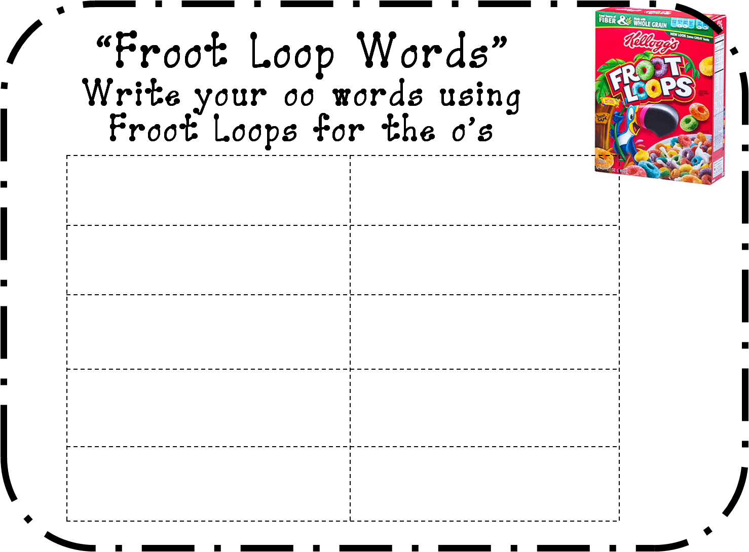 Download For Your Loopy Printable Click Here - Froot Loops - Full Size ...