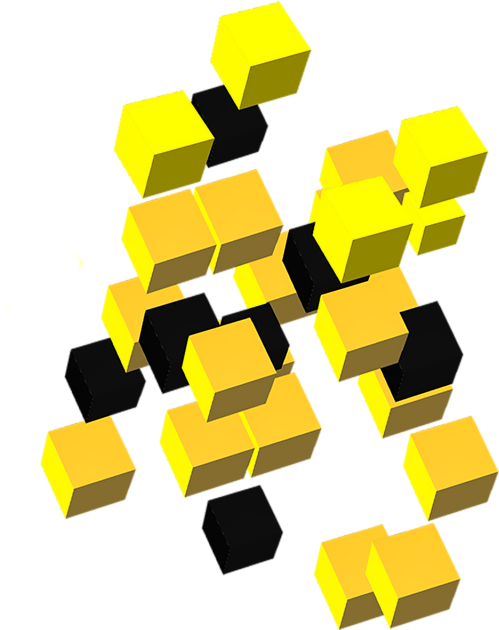 Download Transparent 3d Blocks, Yellow, 3d Background Png And Vector ...