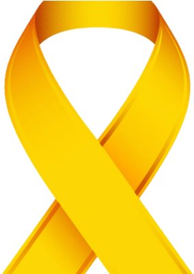 Download Gold Clipart Awareness Ribbon - Yellow Cancer Ribbon Png ...