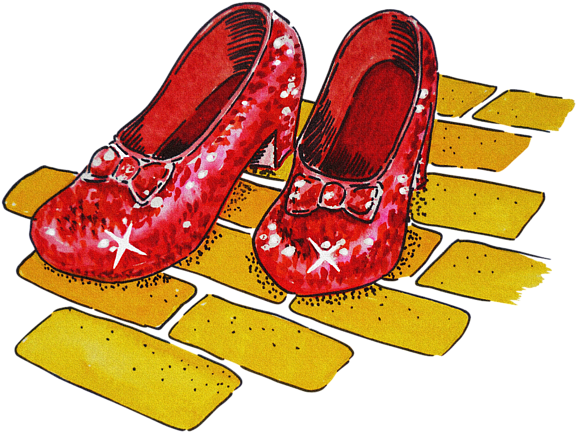 Download Bleed Area May Not Be Visible - Ruby Red Slippers Clip Art ...