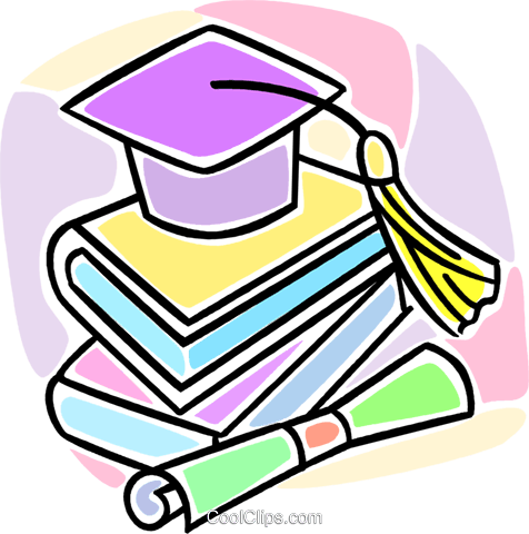 Download Graduation Cap And School Books Royalty Free Vector - Clip Art ...