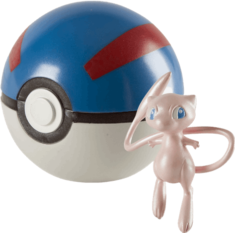 Download Mew & Great Ball Clip N Carry Mythical Poke Ball Set - Mew ...