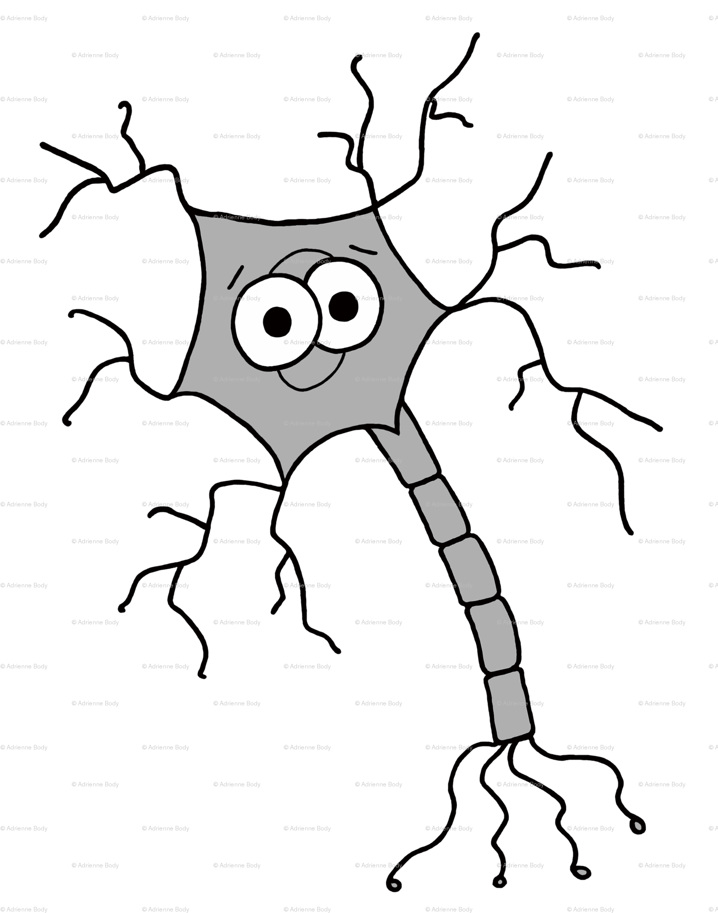 Download Cute Neuron - Full Size PNG Image - PNGkit
