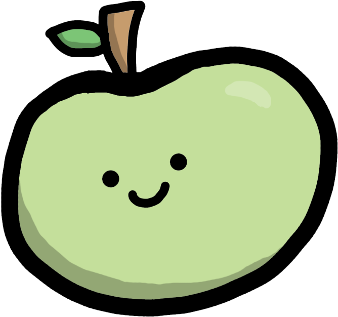 Download Apple By Miki Amu D Ctpvd Png - Painting - Full Size PNG Image ...