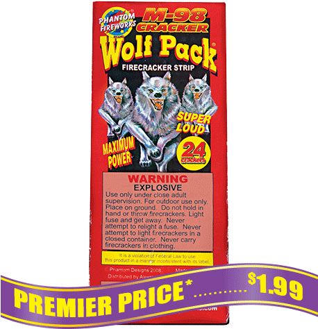 Download M-98 Wolf Pack Firecracker - Wolf Pack Fireworks - Full Size ...