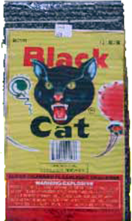 Download Forty - Black Cat Firecracker Label - Full Size PNG Image - PNGkit