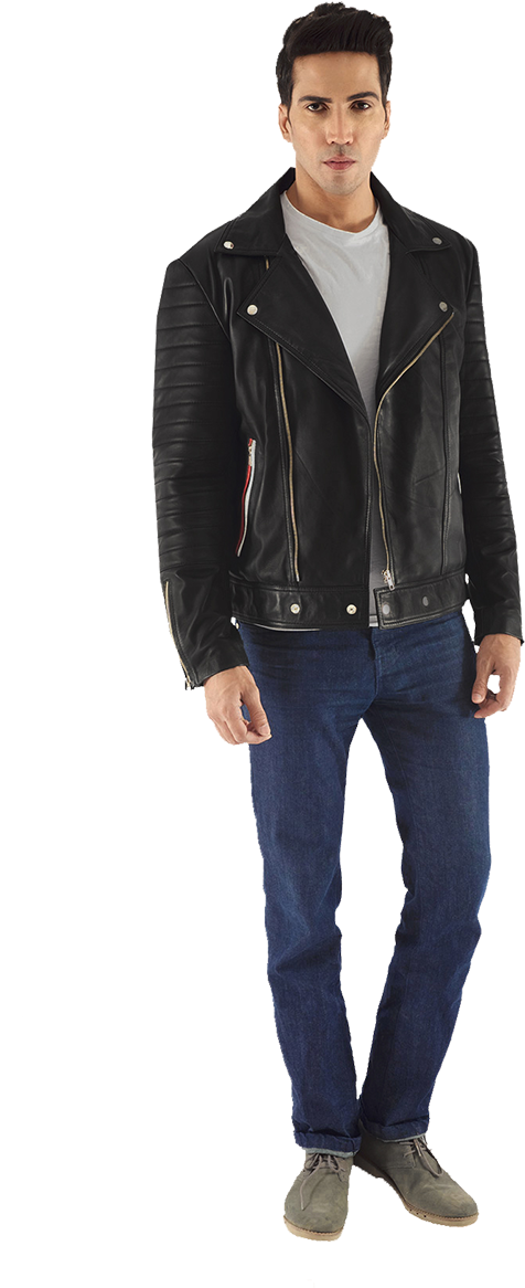 Download Leather Winter Coat Transparent Background Png - Jacket - Full ...