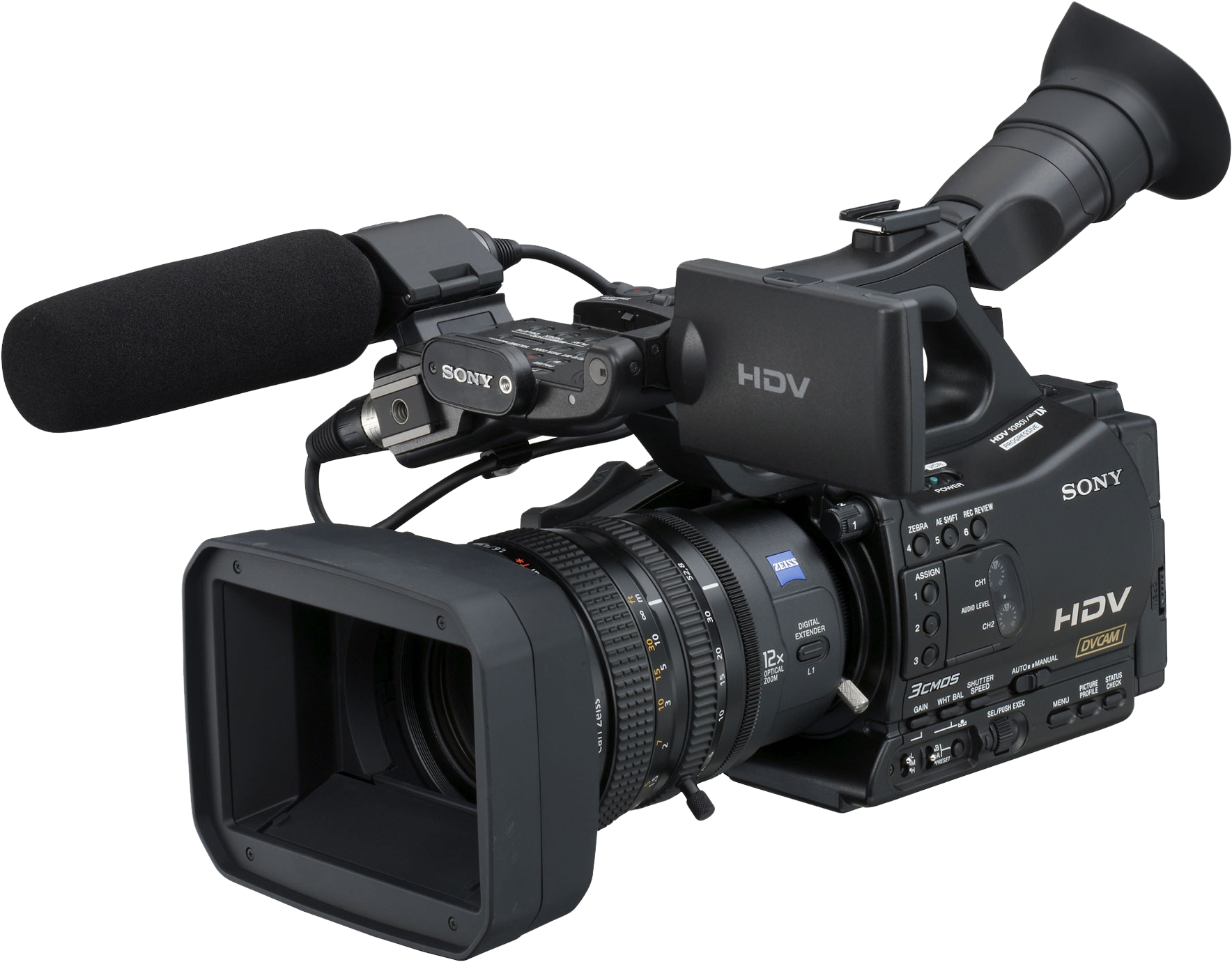 Download Sony Hvr-z7p Hdv Camcorder (pal) - Full Size PNG Image - PNGkit