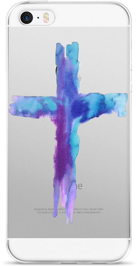 Download Watercolor Cross Iphone Case - Watercolor Painting - Full Size ...