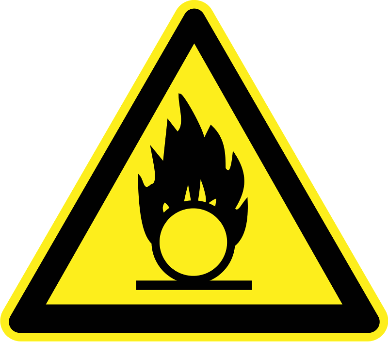 Download Danger Warning Sign - Fire Hazard Sign Png - Full Size PNG ...