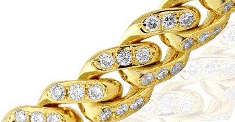 Download Gold Necklace With Diamonds For Men - Full Size PNG Image - PNGkit