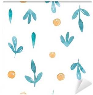 Download Watercolor Seamless Pattern With Floral Elements And ...