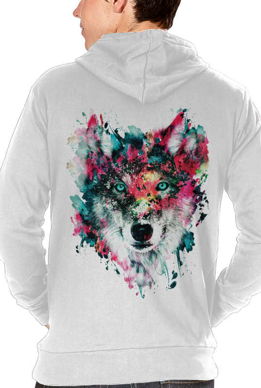 Download Watercolor Wolf Watercolor Wolf - Qwertee Wolf - Full Size PNG ...