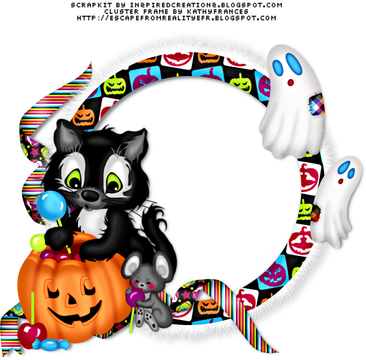 Download Ftu Halloween Cluster Frames - Cartoon - Full Size PNG Image ...