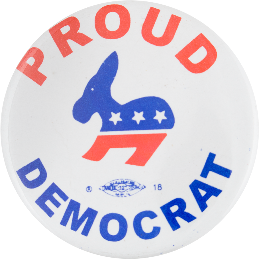 Download Transparent Proud Democrat Political Button Museum - PNGkit