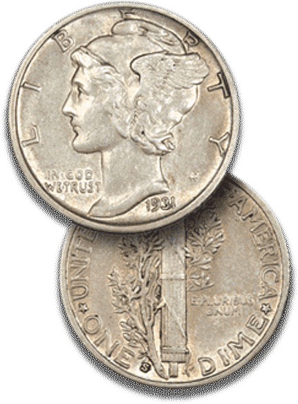 Download Mercury Dime - Full Size PNG Image - PNGkit