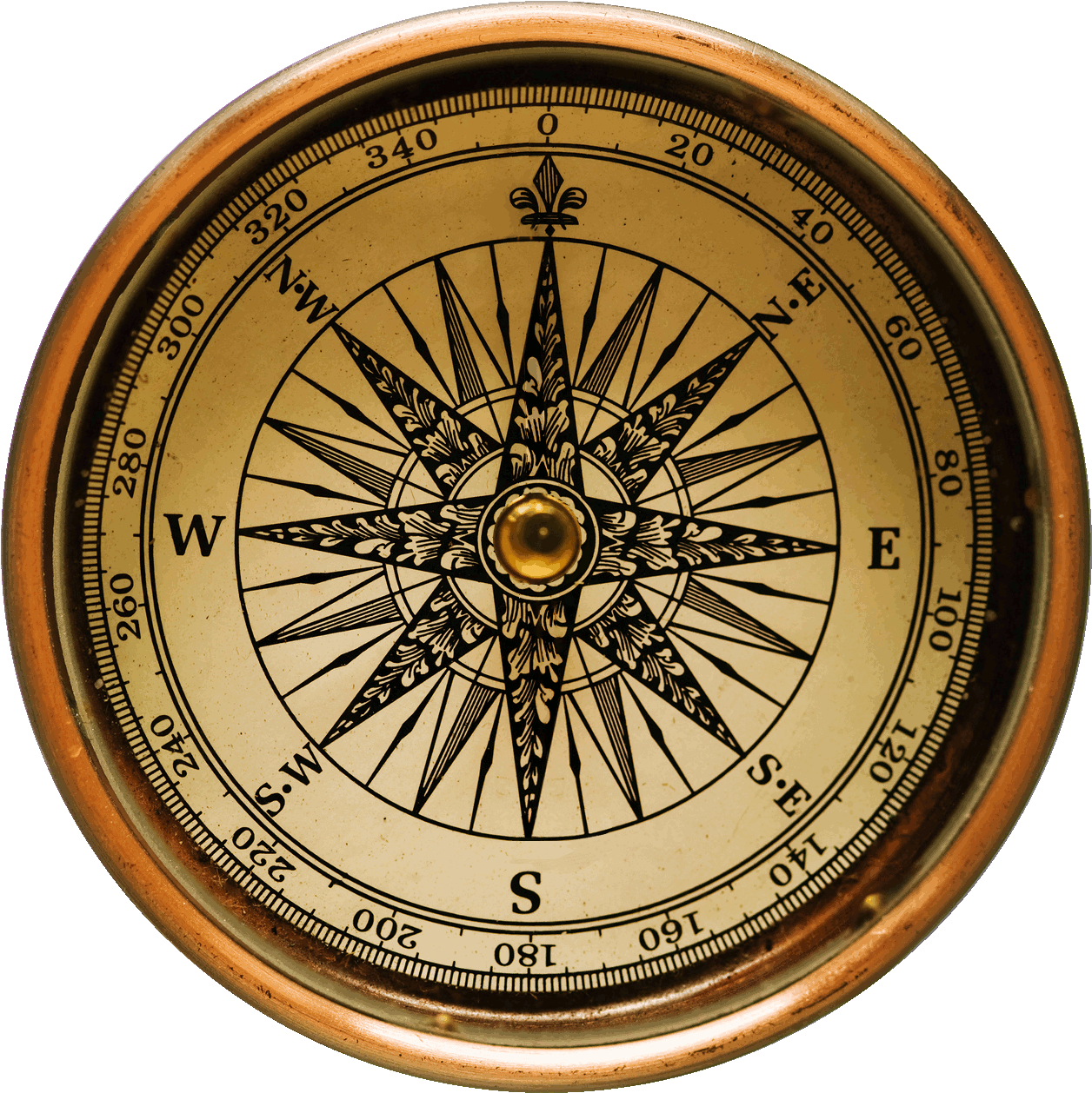 Download Images For > Pirate Map Compass Png - Old Compass - Full Size ...