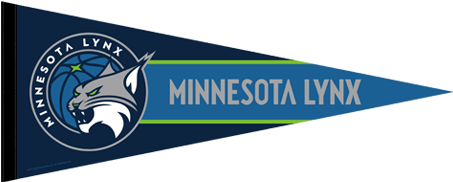 Download Minnesota Lynx Logo Premium Felt Pennant - Minnesota Lynx ...