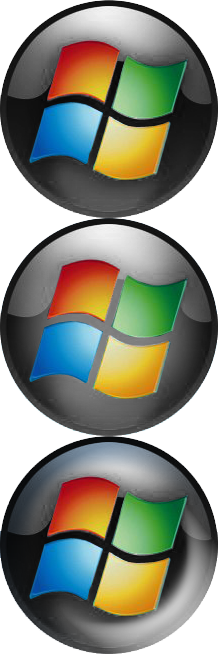 Download Vblack - Windows 7 Start Button Black - Full Size PNG Image ...