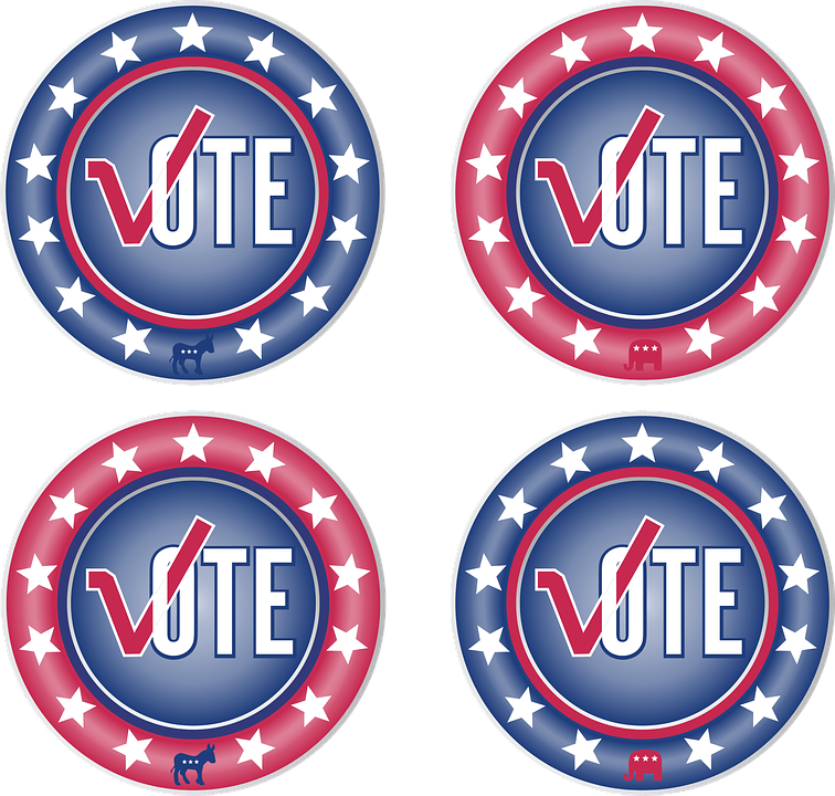 Download Icon Button Internet Vote Election Republi - Four Vote Buttons ...
