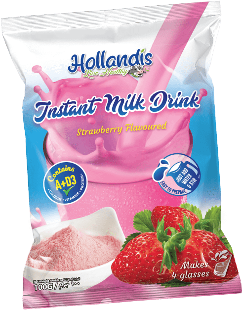 Download 100g Strawberry Milk Powder - Flavored Milk - Full Size PNG ...