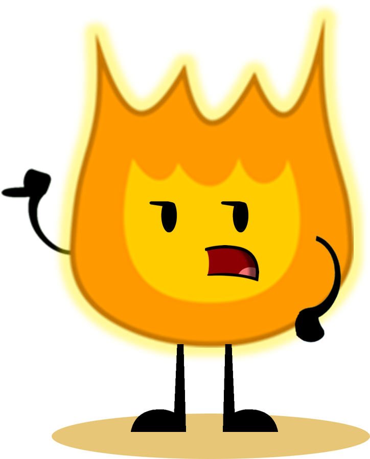 Download Firey With Glow - Bfdi Dibujos - Full Size PNG Image - PNGkit