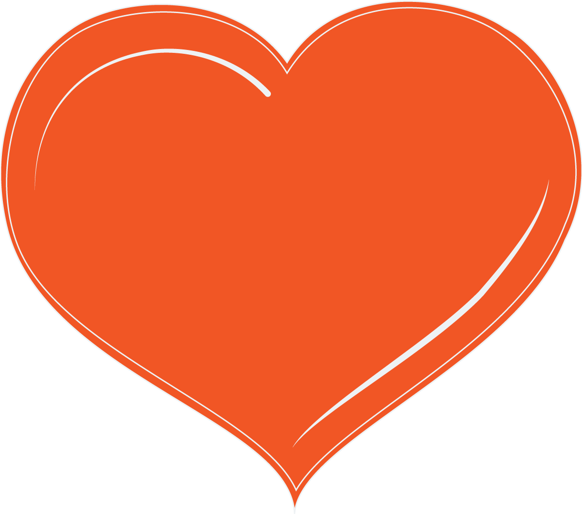 Download Orange Heart Png Download - Orange Love Heart - Full Size PNG ...