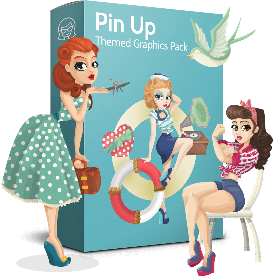 Download Transparent Glamour And Style - Pin-up Model - PNGkit