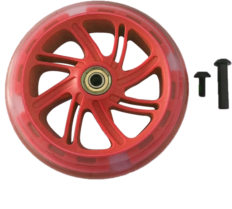 Download Transparent Neon Fliker Front 145mm Front Wheel Red - Wheel ...