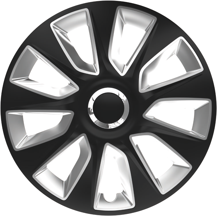Download Transparent Wheel Covers - 17 Inch Hubcaps Black And Silver ...
