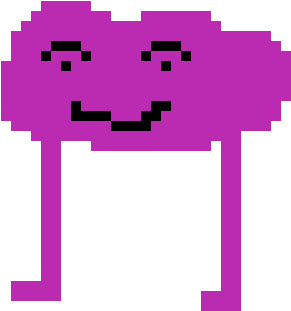 Download Pink Cloud Boy - Pixel Art - Full Size PNG Image - PNGkit
