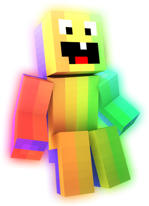 Download Rainbow - Minecraft Rainbow Skin Pack - Full Size PNG Image ...