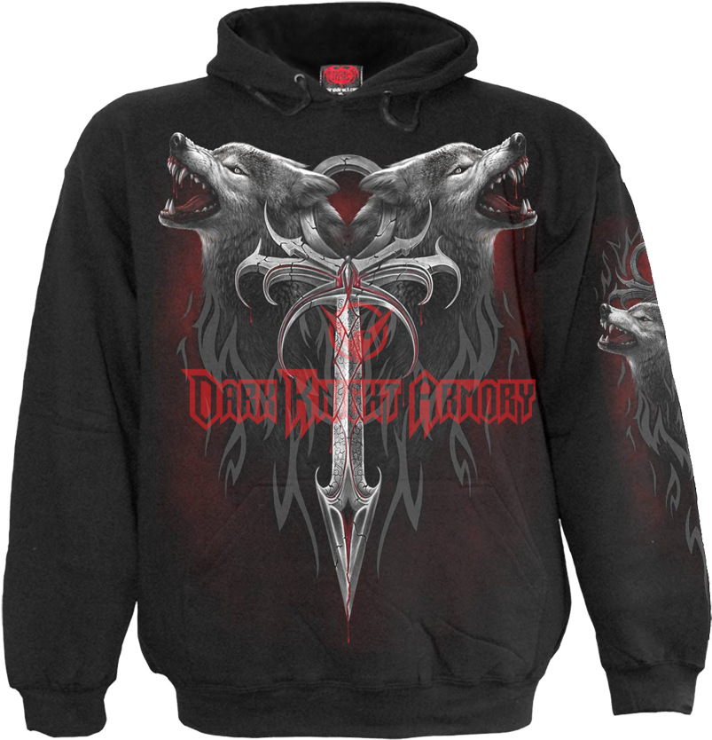 Download Legend Of The Wolves - Hoody Black - Full Size PNG Image - PNGkit