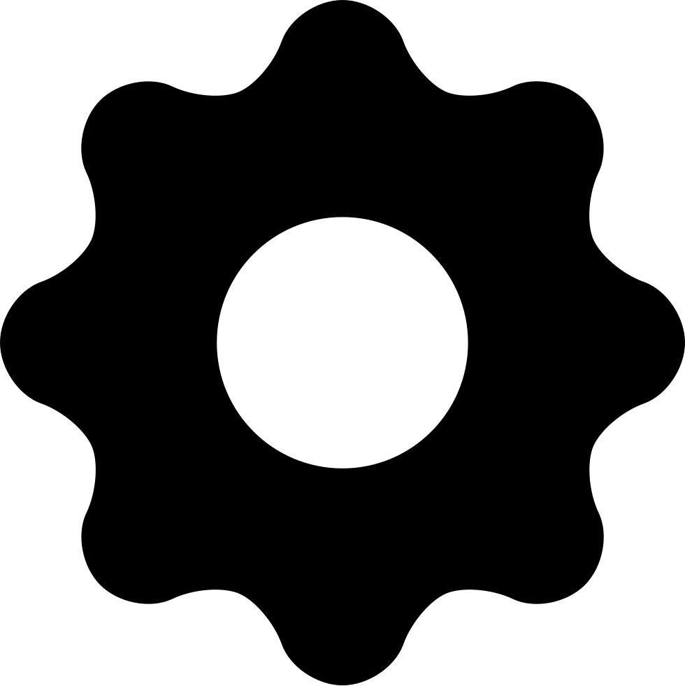 Download Black Settings Button - Black Settings Logo - Full Size PNG ...