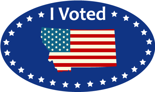 Download Montana Secretary Of State - Voted Montana - Full Size PNG ...
