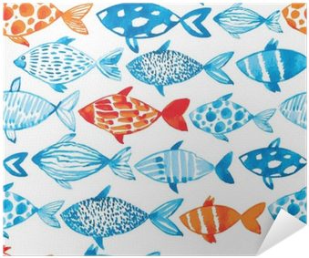 Download Vector Watercolor Fish On Light Background - Watercolor Fish ...